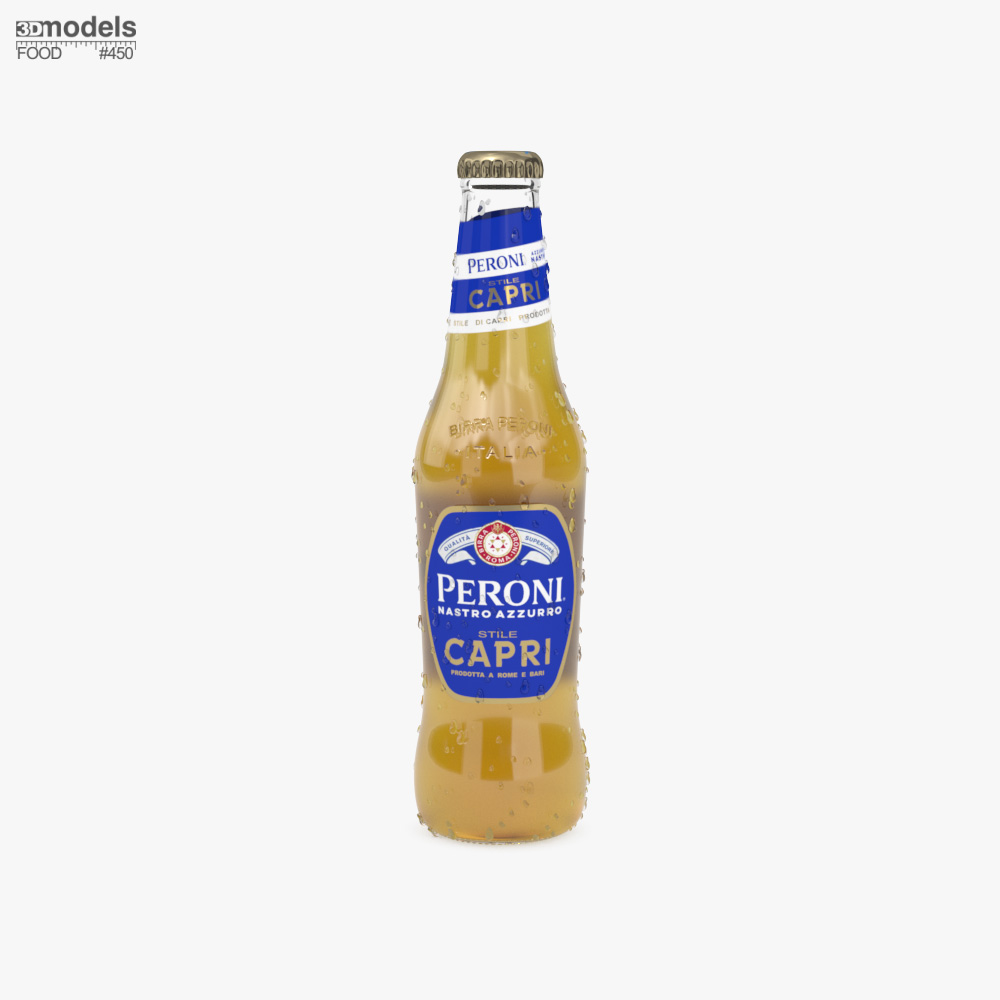 Peroni Nastro Azzurro Capri Style Beer 2025 Bottle 330ml 3D model ...