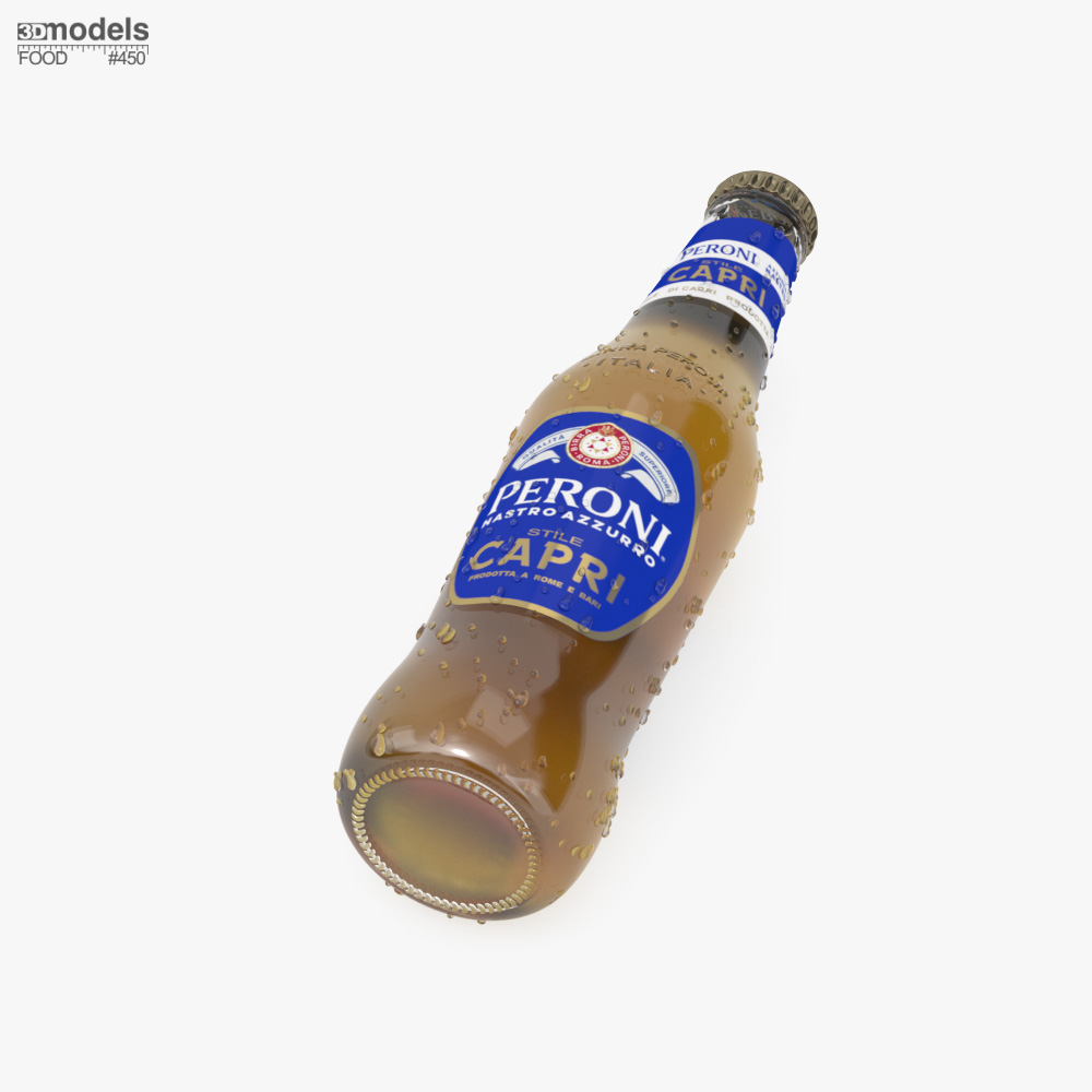 Peroni Nastro Azzurro Capri Style Beer 2025 Bottle 330ml 3D model ...