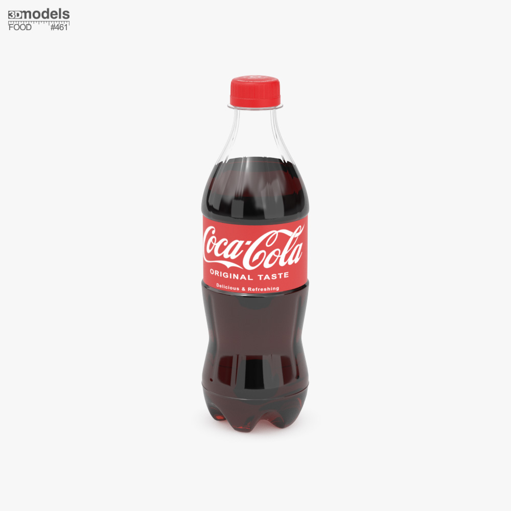 Coca Cola Bottle 500ml 3D model - Download Bottles, Cans on 3DModels.org