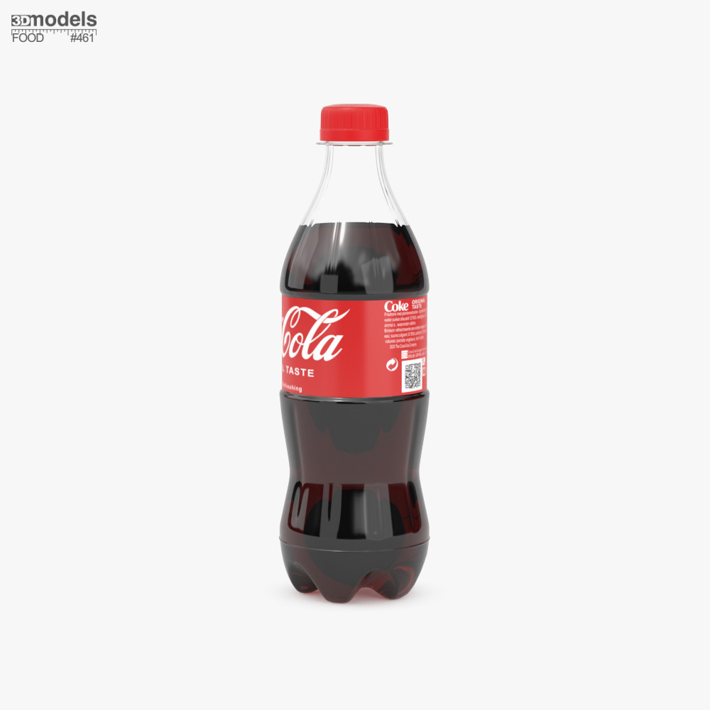 Botella Coca Cola 500ml Modelo 3D - Descargar Botellas, Latas activado ...