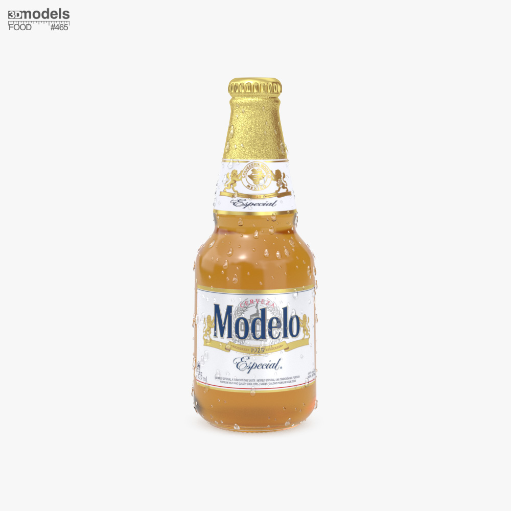Modelo Especial Beer Bottle 3D model - Download Bottles, Cans on ...