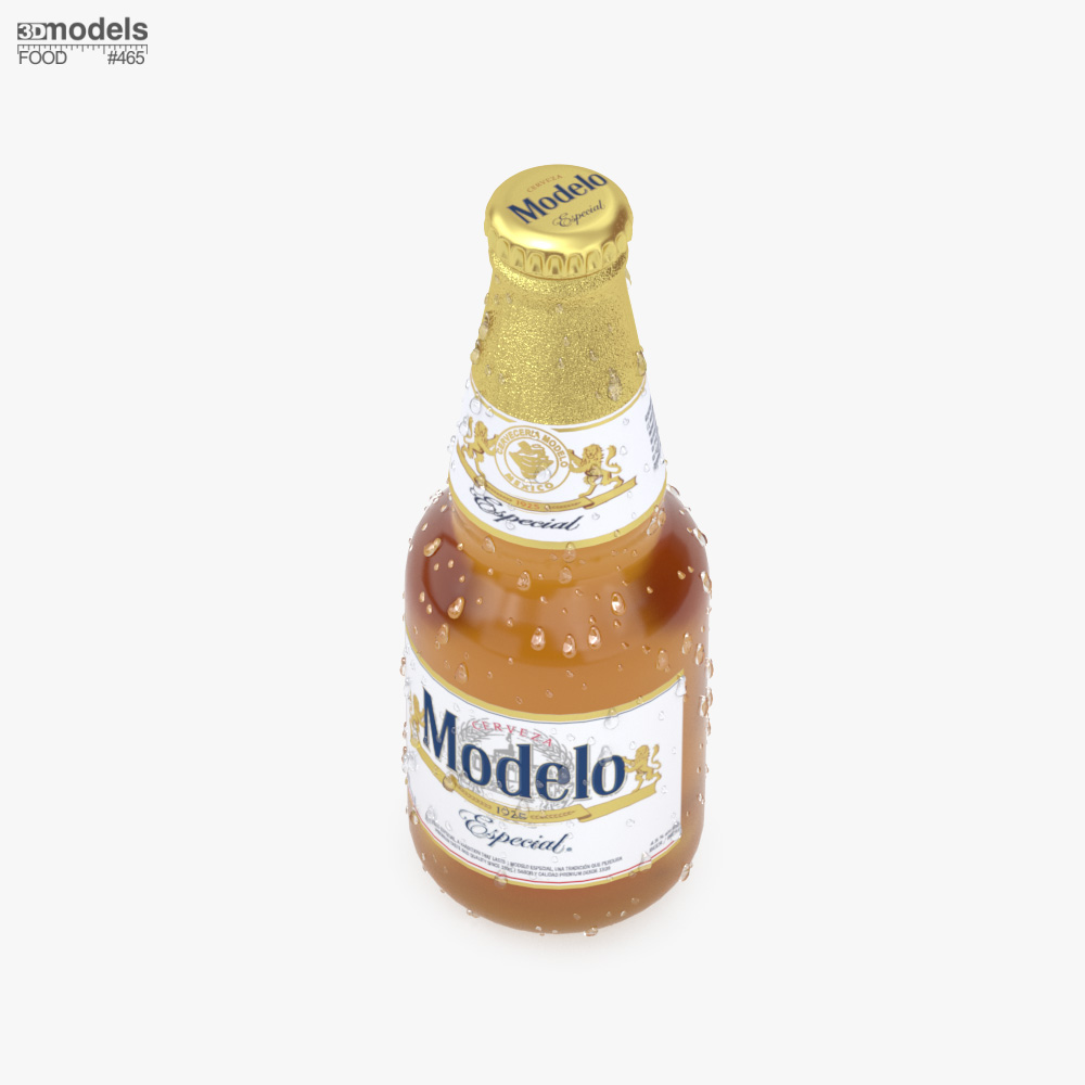 Modelo Especial Beer Bottle 3D model - Download Bottles, Cans on ...