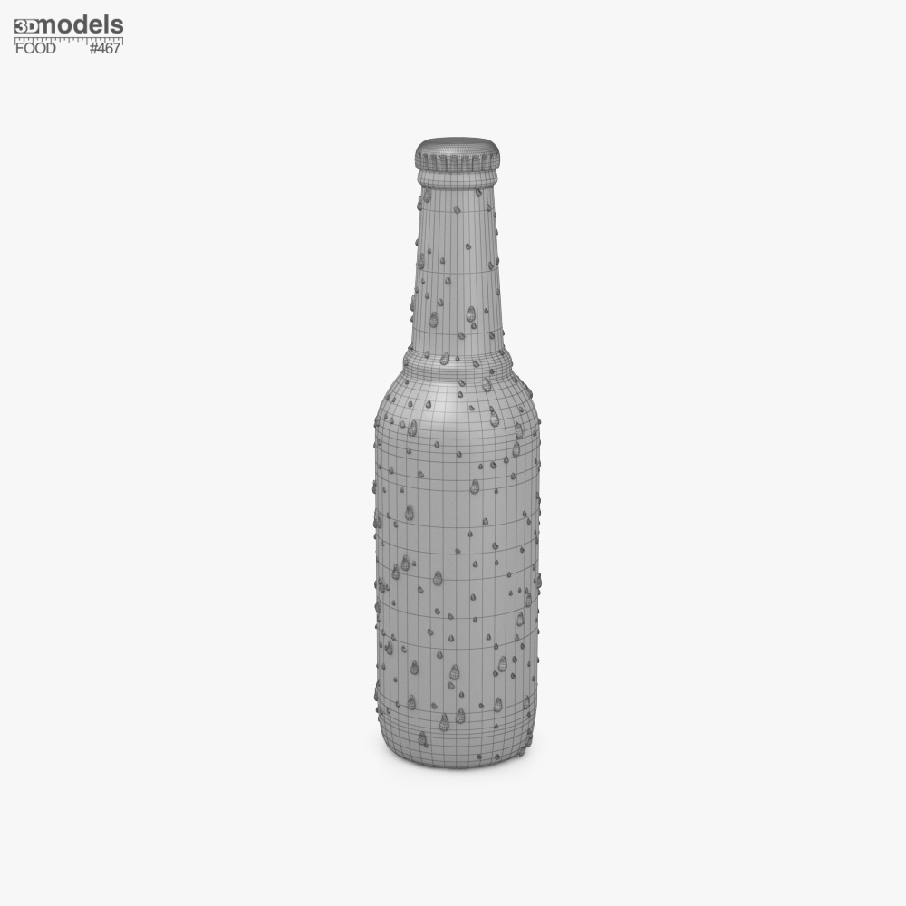 Michelob Amber Bock Beer Bottle 3D model - Download Bottles, Cans on ...