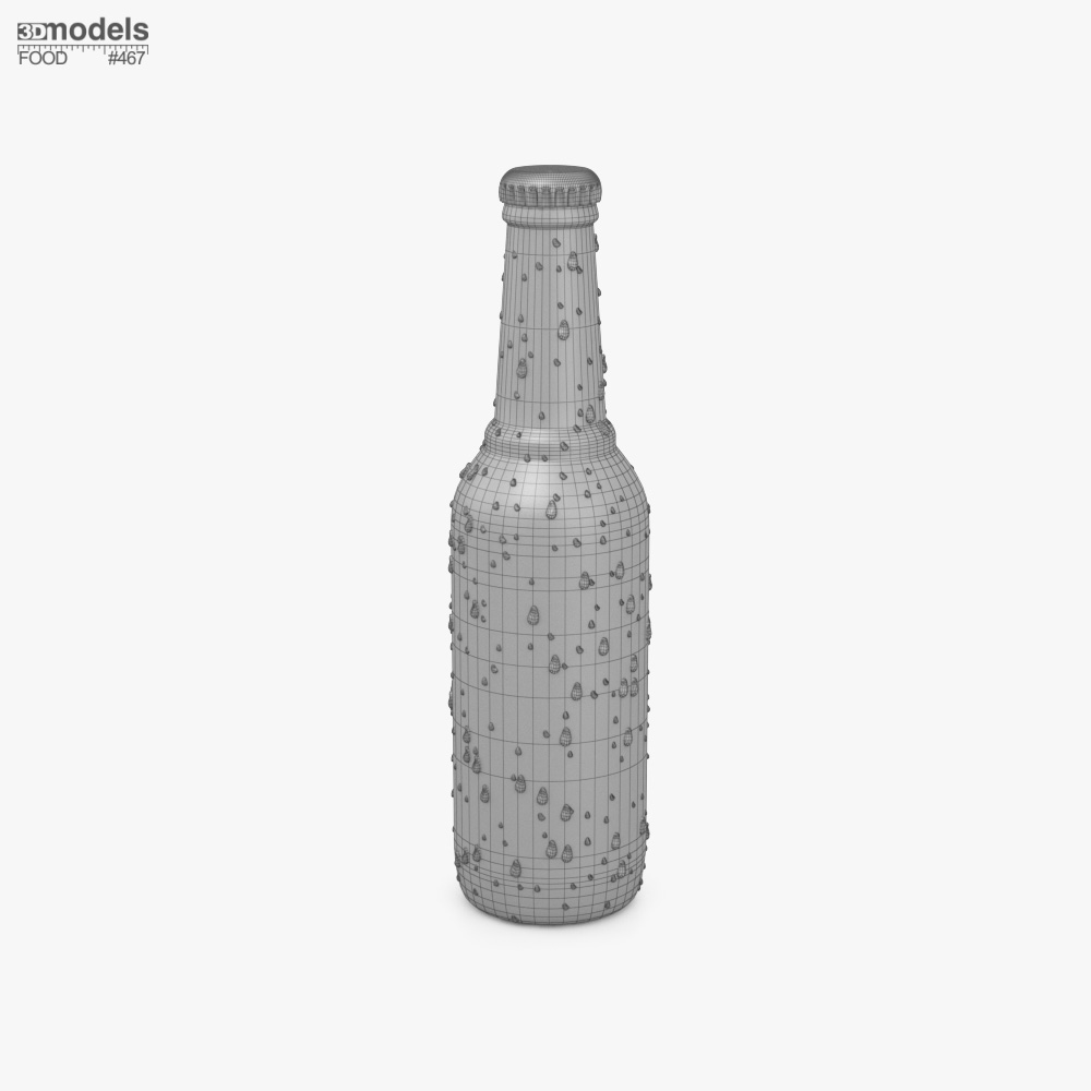 Michelob Amber Bock Beer Bottle 3D model - Download Bottles, Cans on ...