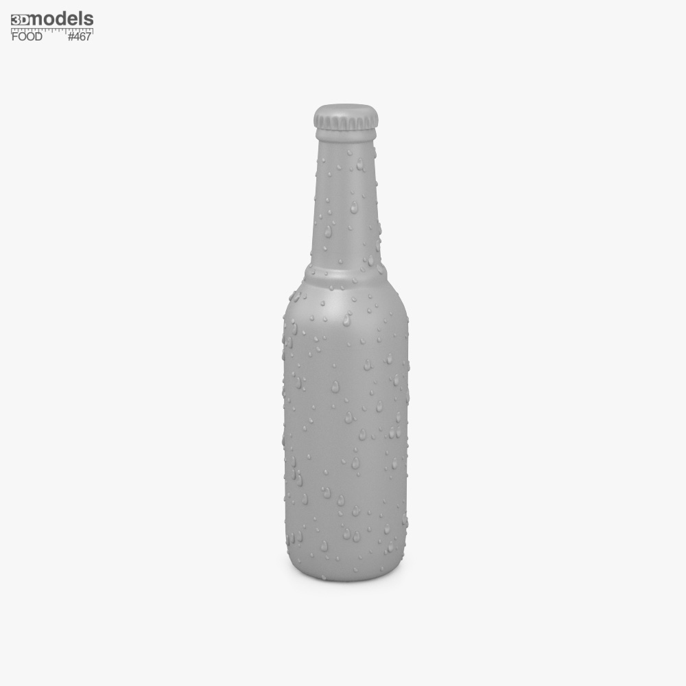 Michelob Amber Bock Beer Bottle 3D model - Download Bottles, Cans on ...