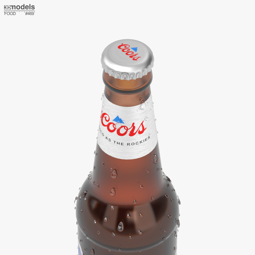 Coors Beer Bottle 330ml 3D model - Download Bottles, Cans on 3DModels.org