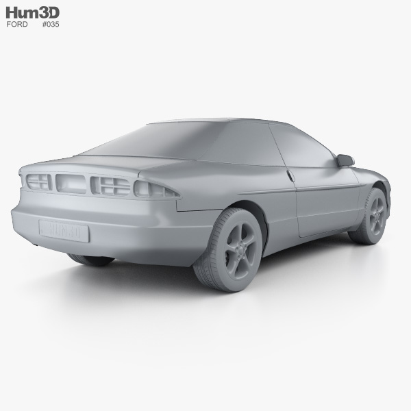 Ford Probe GT 1997 3D模型 - 下载 Hatchback on 3DModels.org