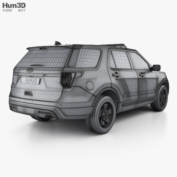 Ford Explorer Полиция Interceptor Utility 2019 3D модель - Скачать ...