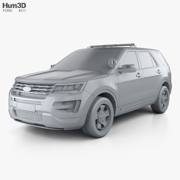 Ford Explorer Полиция Interceptor Utility 2019 3D модель - Скачать ...
