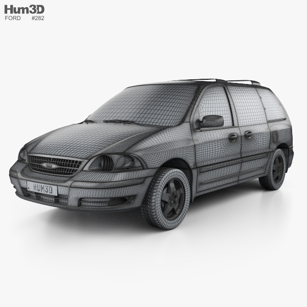 Ford Windstar 2000 3D 모델 - 다운로드 Van on 3DModels.org