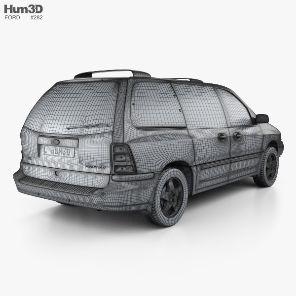 Ford Windstar 2000 3D 모델 - 다운로드 Van on 3DModels.org