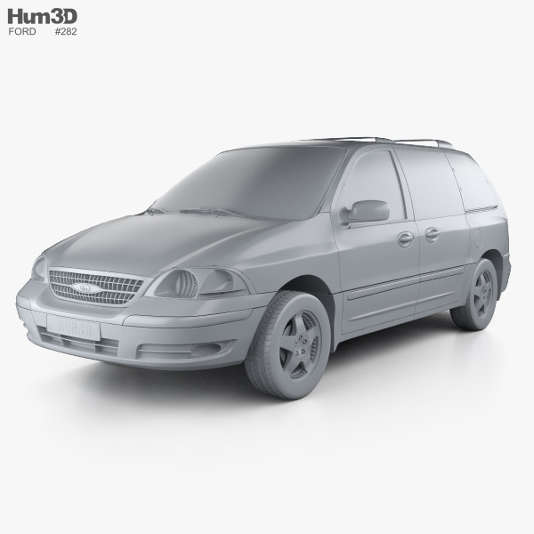 Ford Windstar 2000 3D 모델 - 다운로드 Van on 3DModels.org