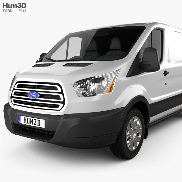 Ford Transit 厢式货车 L2H1 US-spec 2017 3D模型 - 下载 Van on 3DModels.org