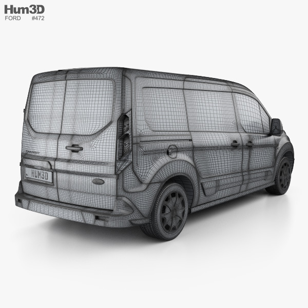 Ford Transit Connect LWB com interior 2016 Modelo 3D - Baixar Van no ...