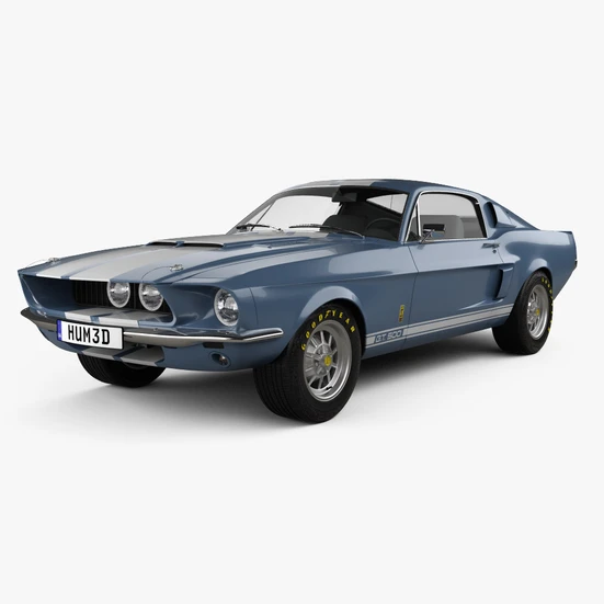 Shelby gt500 3Dモデル ダウンロード - 3DModels.org