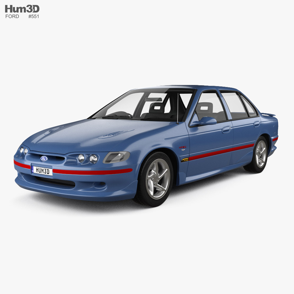 Ford Falcon XR6 2010 3D 모델 - 다운로드 Sedan on 3DModels.org