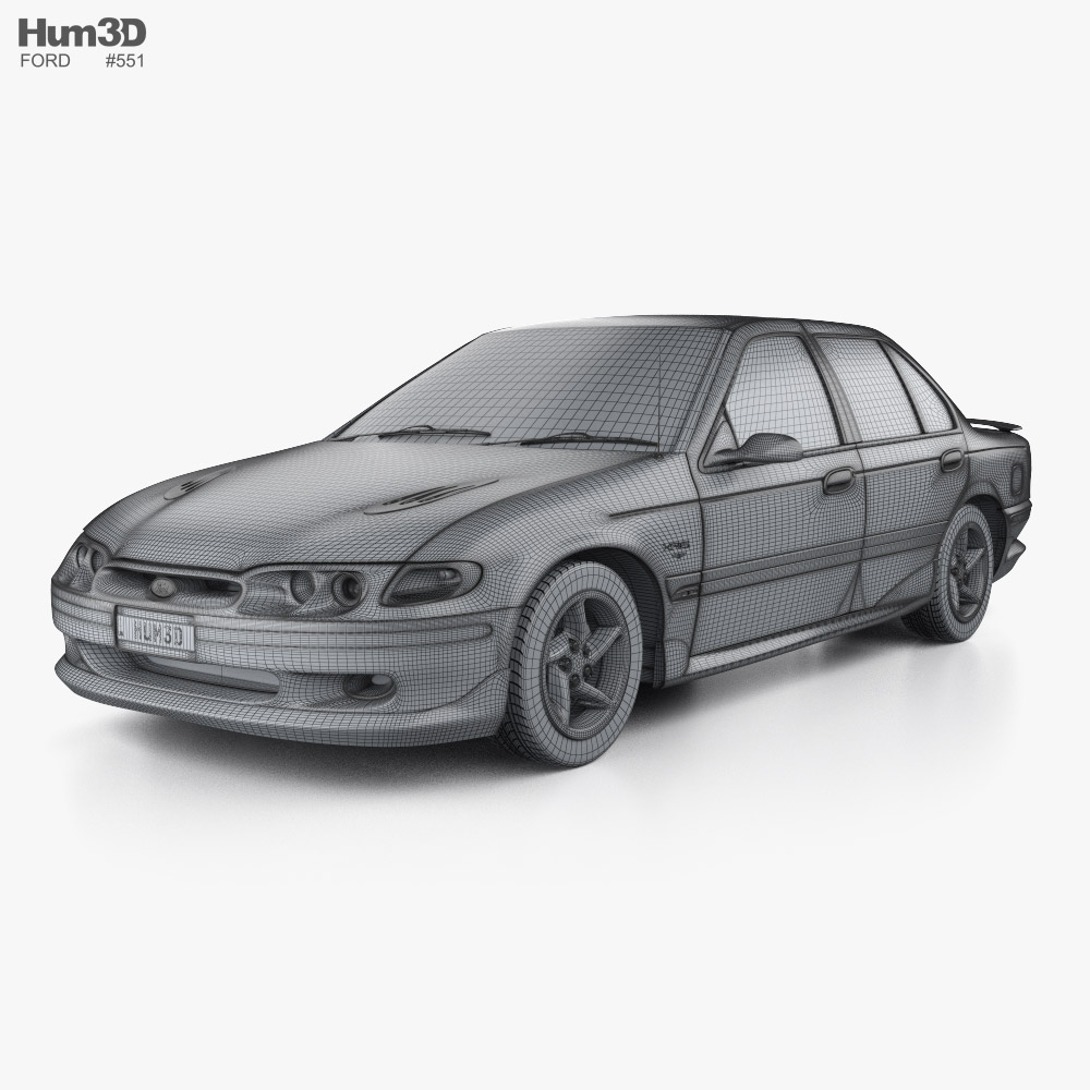 Ford Falcon XR6 2010 3D 모델 - 다운로드 Sedan on 3DModels.org