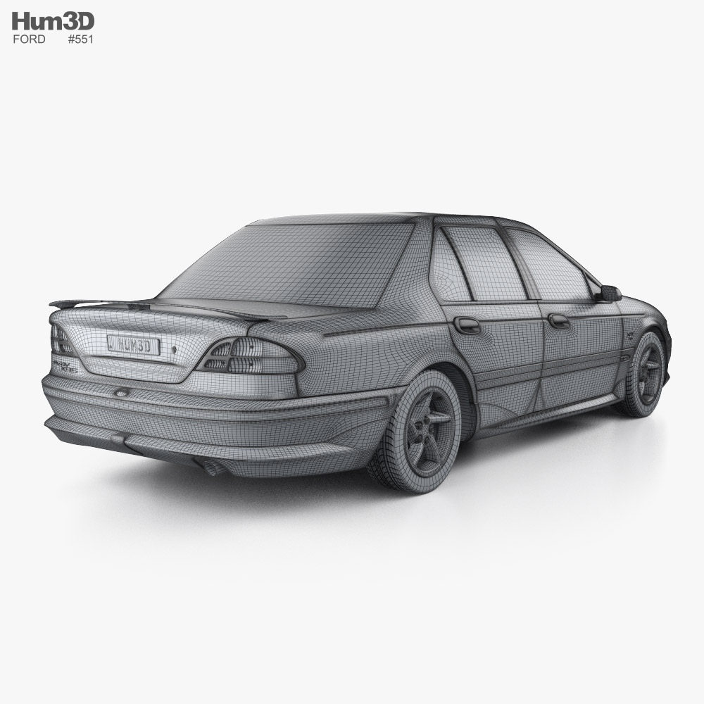 Ford Falcon XR6 2010 3D 모델 - 다운로드 Sedan on 3DModels.org
