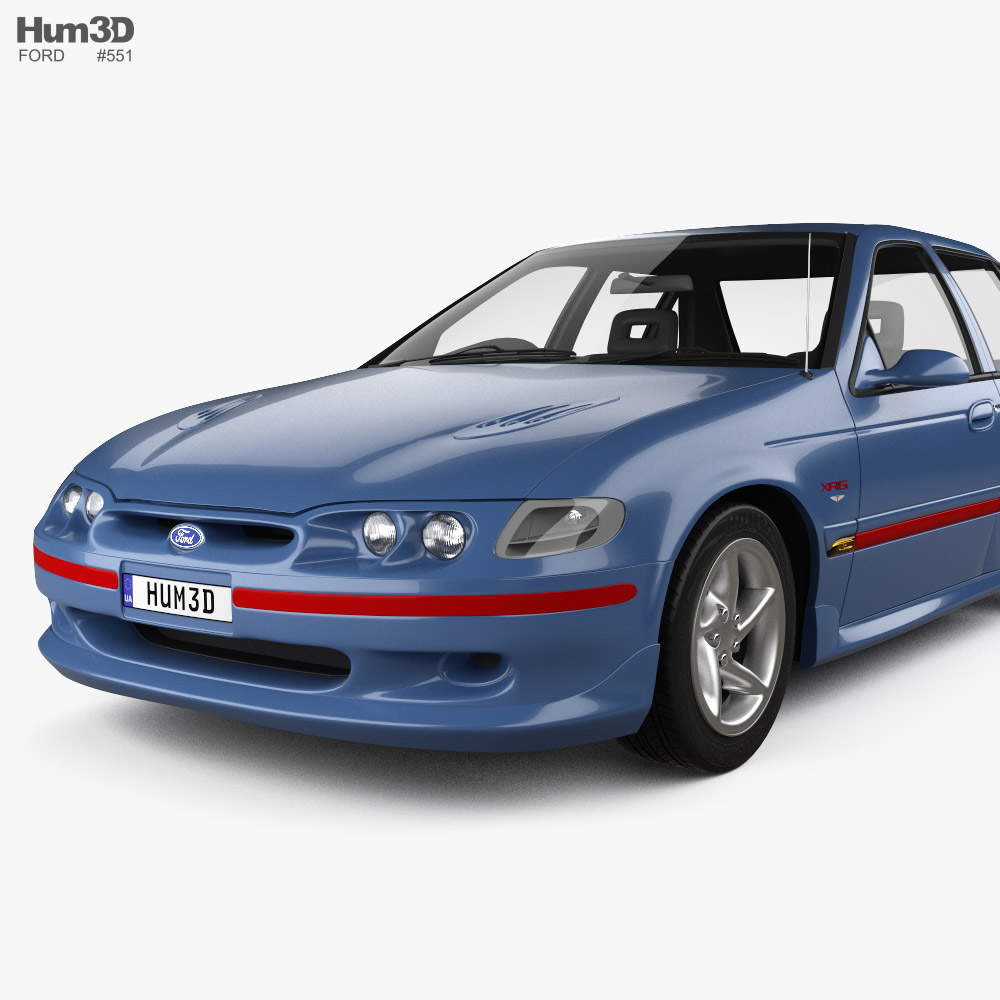 Ford Falcon XR6 2010 3D 모델 - 다운로드 Sedan on 3DModels.org