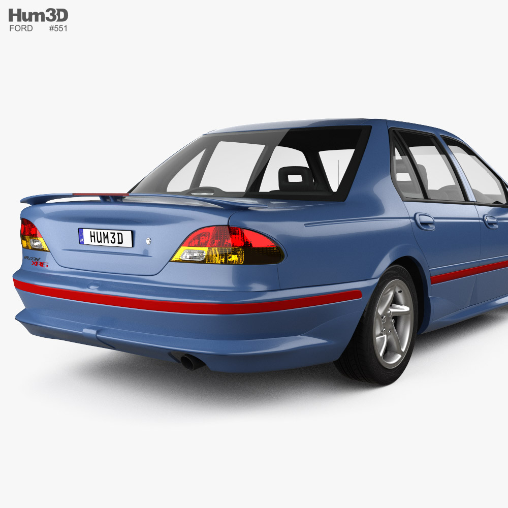 Ford Falcon XR6 2010 3D 모델 - 다운로드 Sedan on 3DModels.org