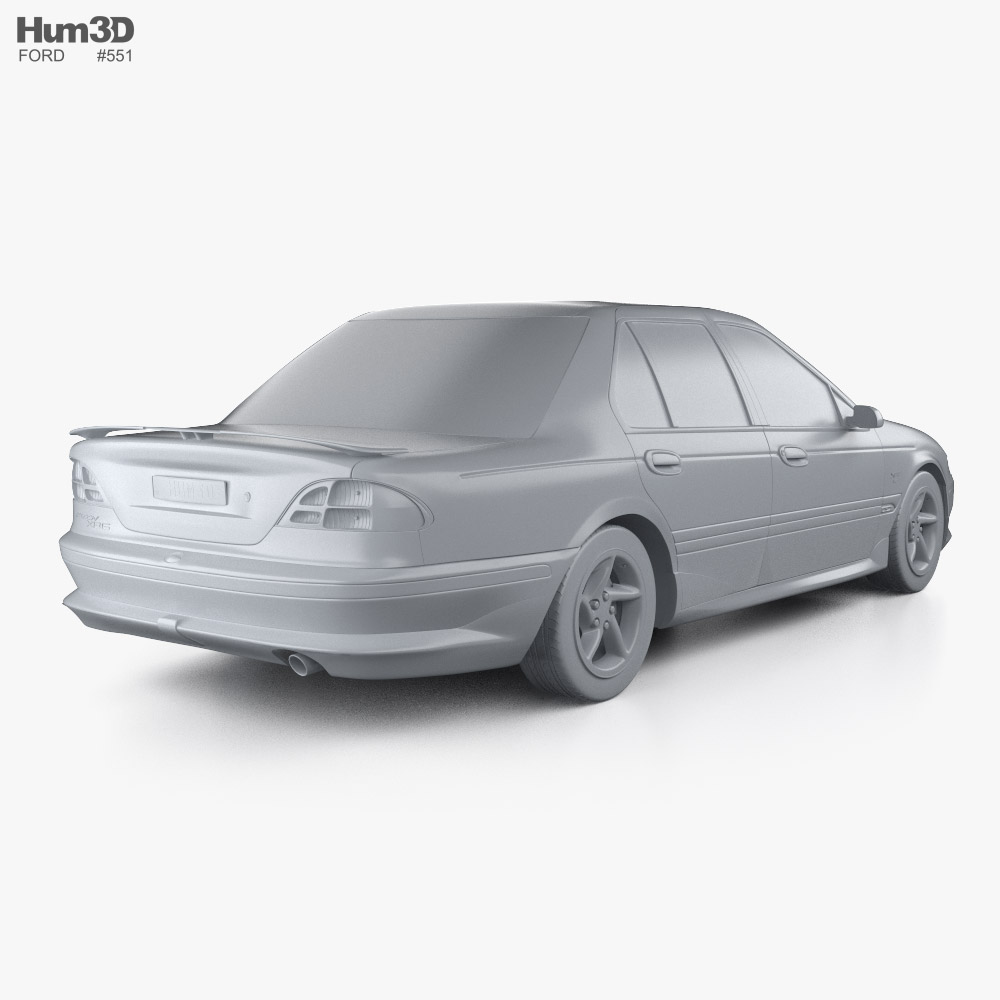 Ford Falcon XR6 2010 3D 모델 - 다운로드 Sedan on 3DModels.org
