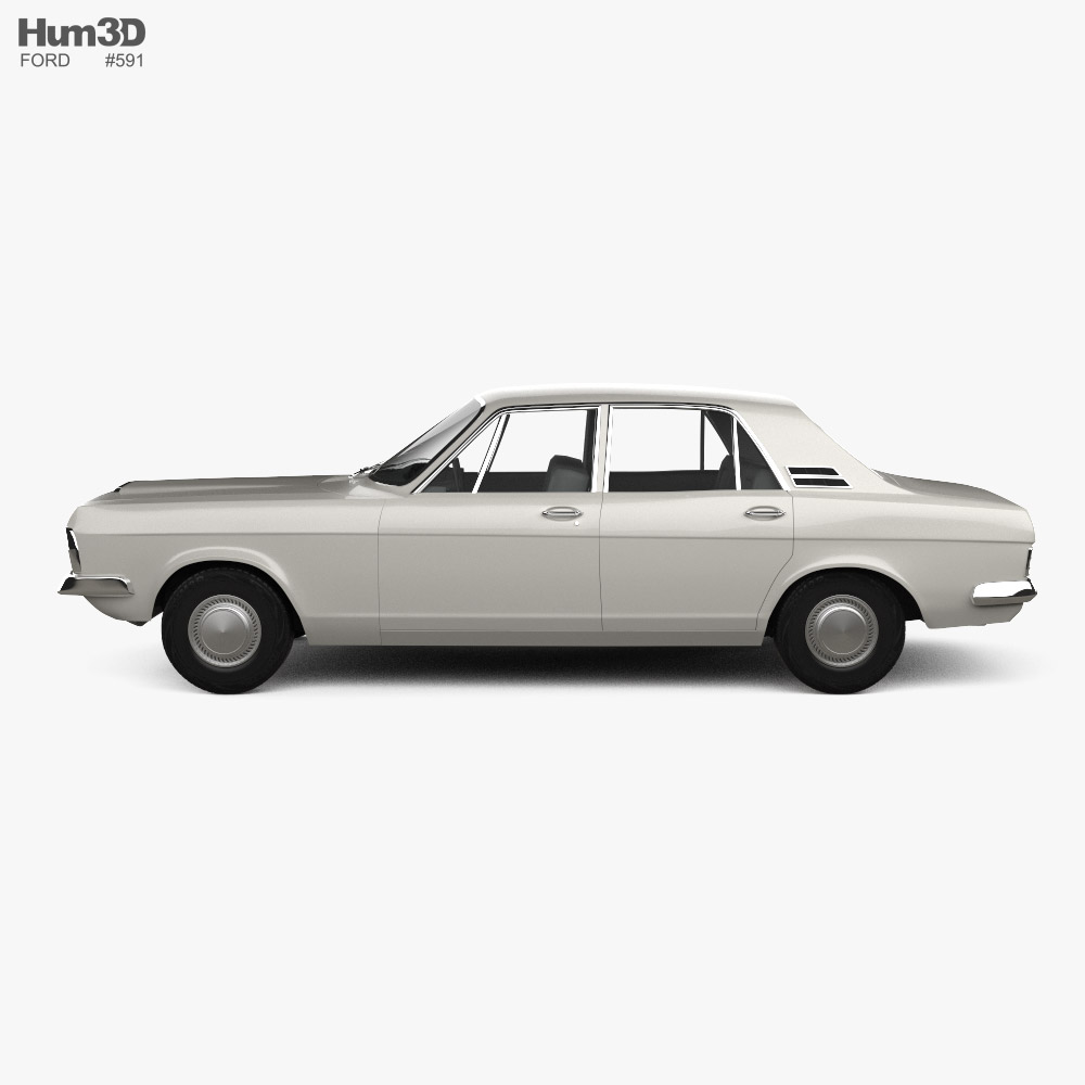 Ford Zephyr saloon 1973 3D 모델 - 다운로드 Sedan on 3DModels.org