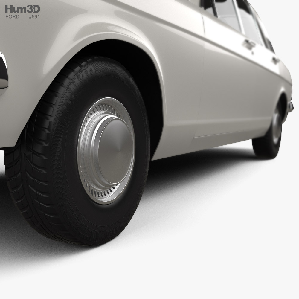 Ford Zephyr saloon 1973 3D 모델 - 다운로드 Sedan on 3DModels.org