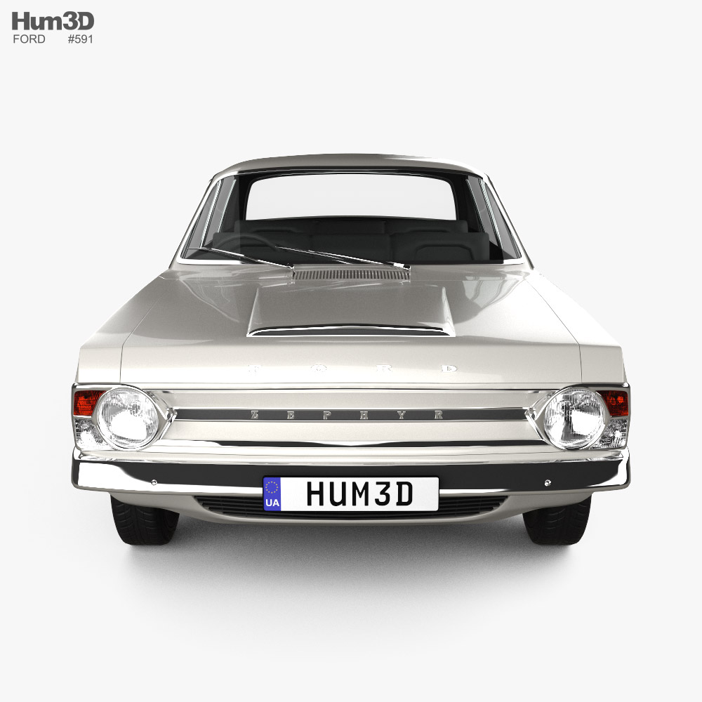 Ford Zephyr saloon 1973 3D 모델 - 다운로드 Sedan on 3DModels.org