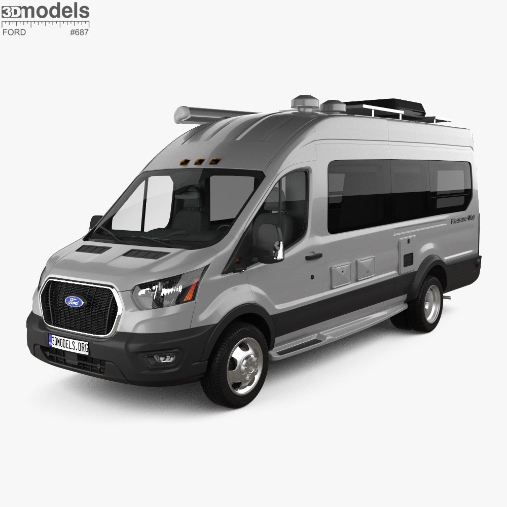 Ford Transit Pleasure-Way Ontour 2026 3D model - Download Van on ...