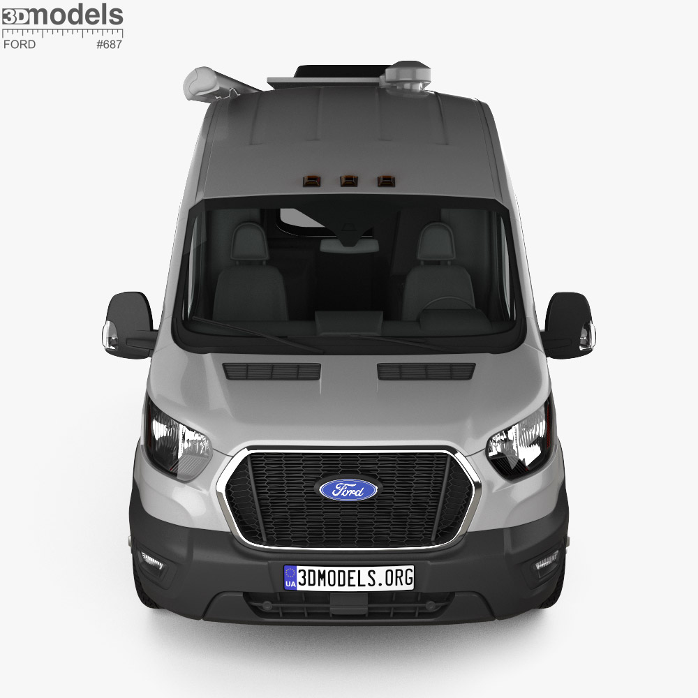 Ford Transit Pleasure-Way Ontour 2026 3D model - Download Van on ...