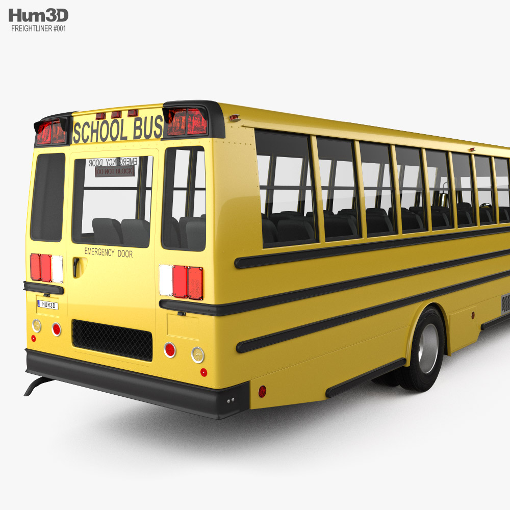 Thomas Saf-T-Liner C2 School Bus 2015 3D model - Download Bus on ...