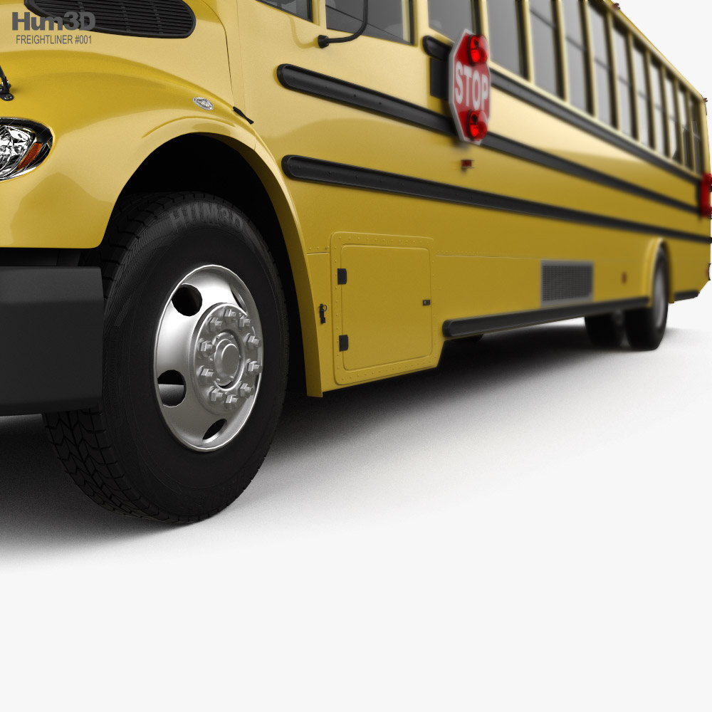 Thomas Saf-T-Liner C2 School Bus 2015 3D model - Download Bus on ...