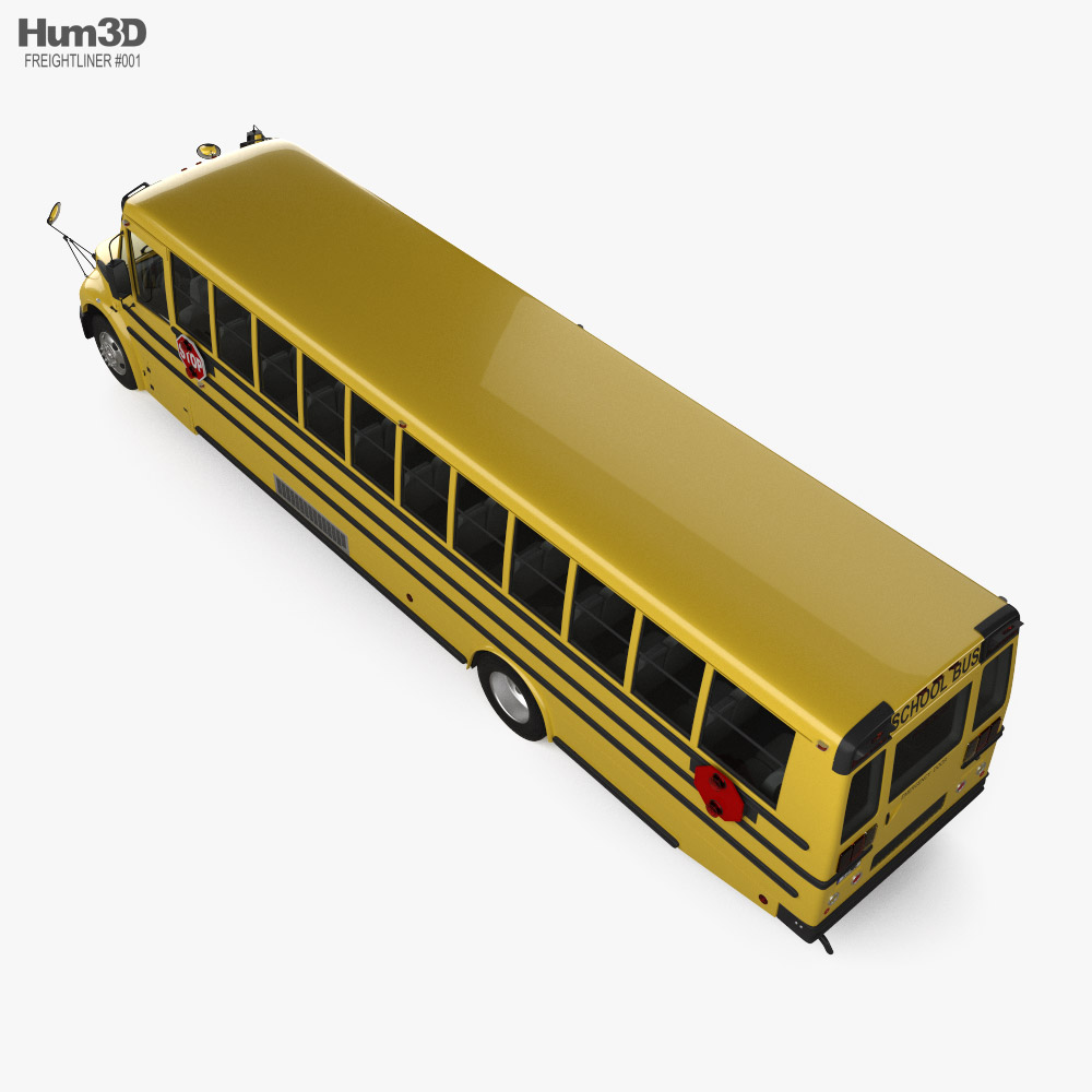Thomas Saf-T-Liner C2 School Bus 2015 3D model - Download Bus on ...
