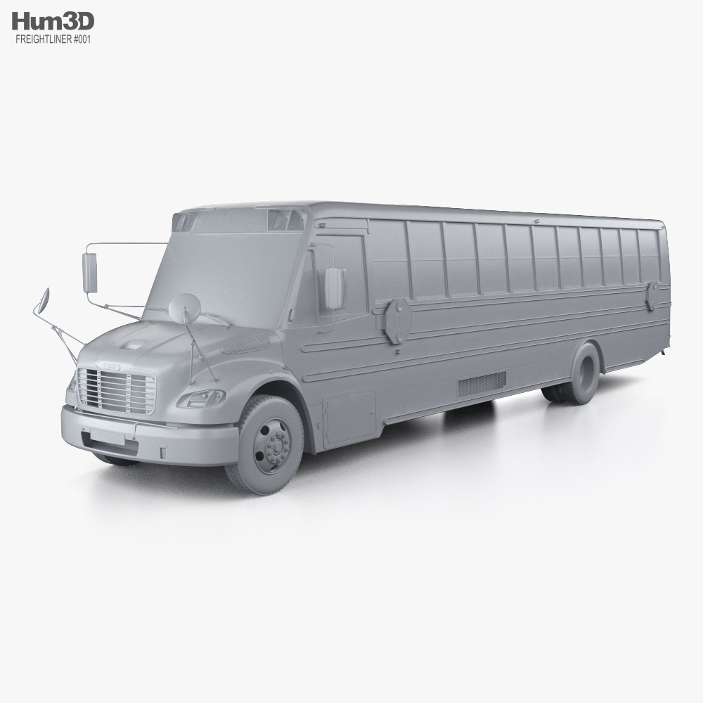 Thomas Saf-T-Liner C2 School Bus 2015 3D model - Download Bus on ...