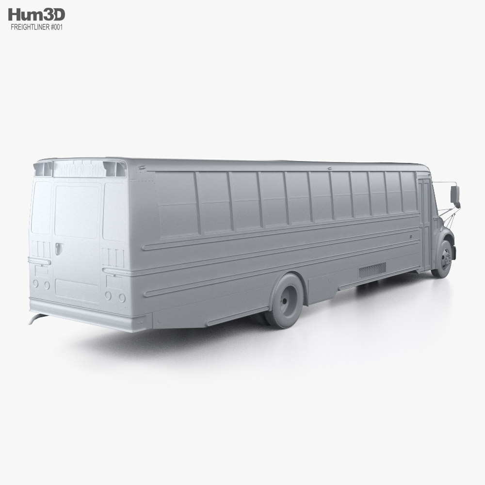 Thomas Saf-T-Liner C2 School Bus 2015 3D model - Download Bus on ...