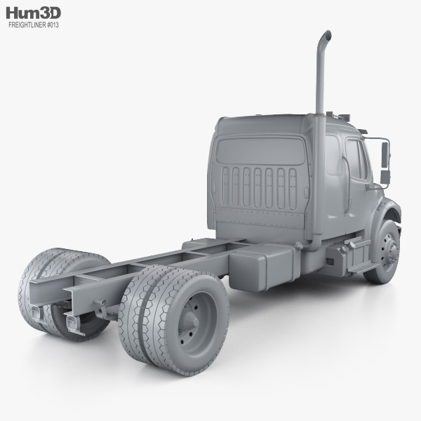 Freightliner M2 Extended Cab Chassis Truck 2017 3D model - Download ...