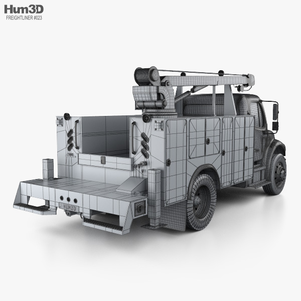 Freightliner M2 106 Utility Truck 2017 3D model - Download Truck on ...