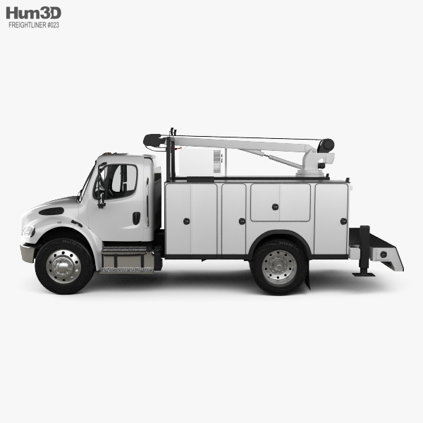 Freightliner M2 106 Utility Truck 2017 3D model - Download Truck on ...