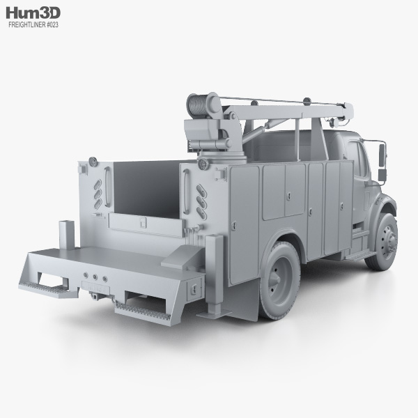 Freightliner M2 106 Utility Truck 2017 3D model - Download Truck on ...