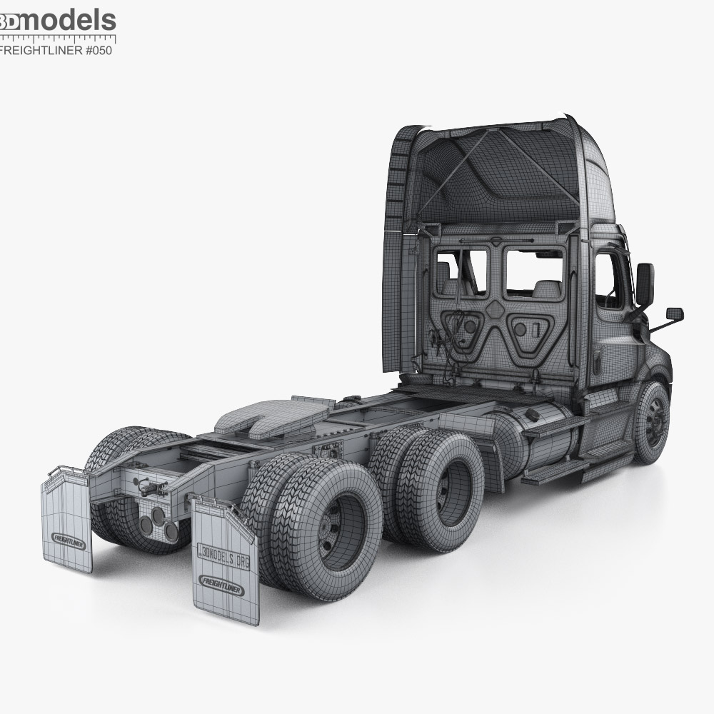 Freightliner Cascadia 126BBC Day Cab Tractor Truck with HQ interior and ...