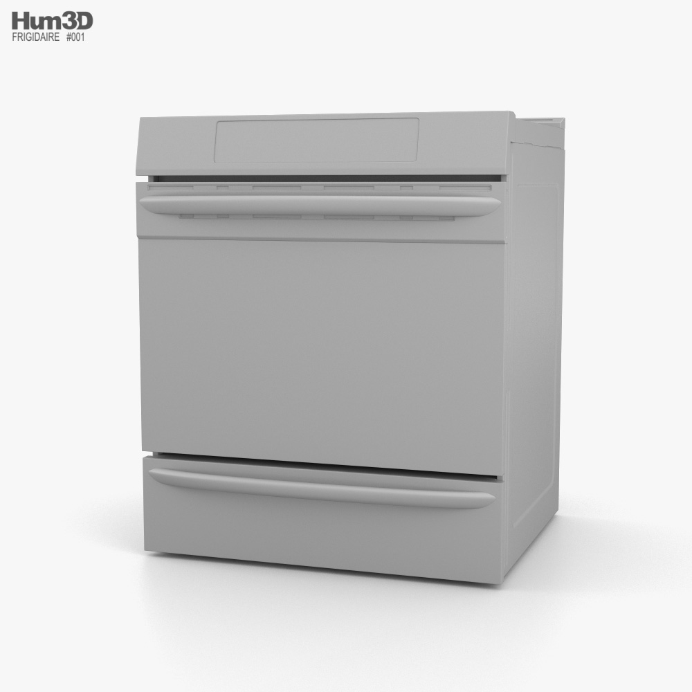 Frigidaire Induction Range Oven 3D model - Download Home Appliances on ...