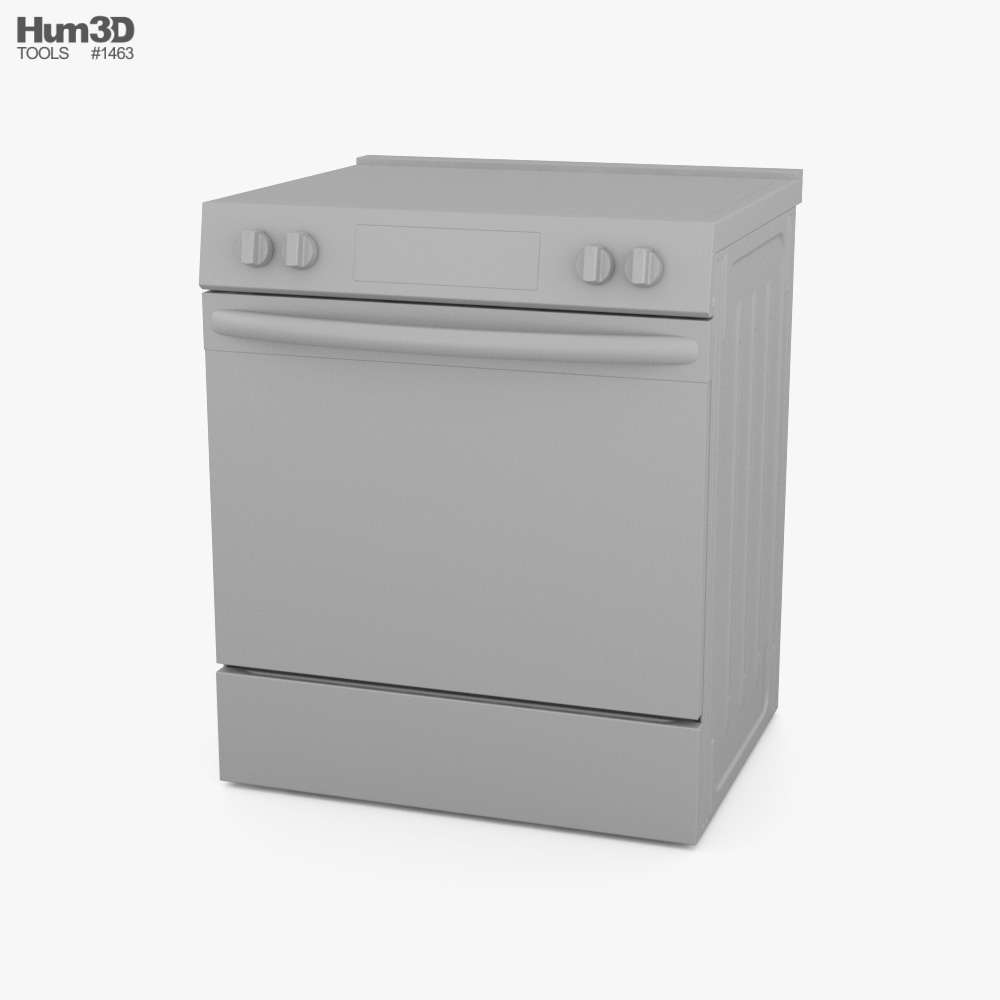 Frigidaire 30 inch Electric Range with Steam Clean 3D model - Download ...