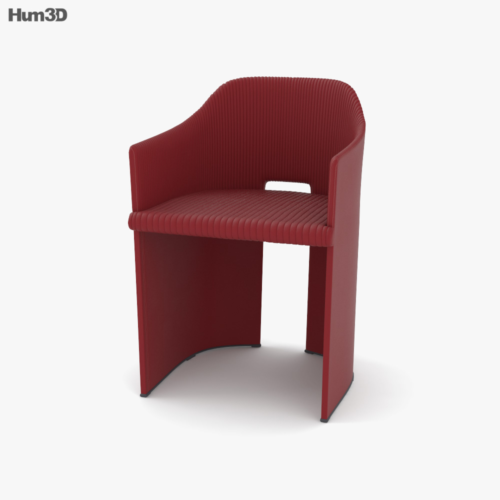 Silla Afra y Tobia Scarpa 8551 Artona en Rojo Modelo 3D - Descargar ...