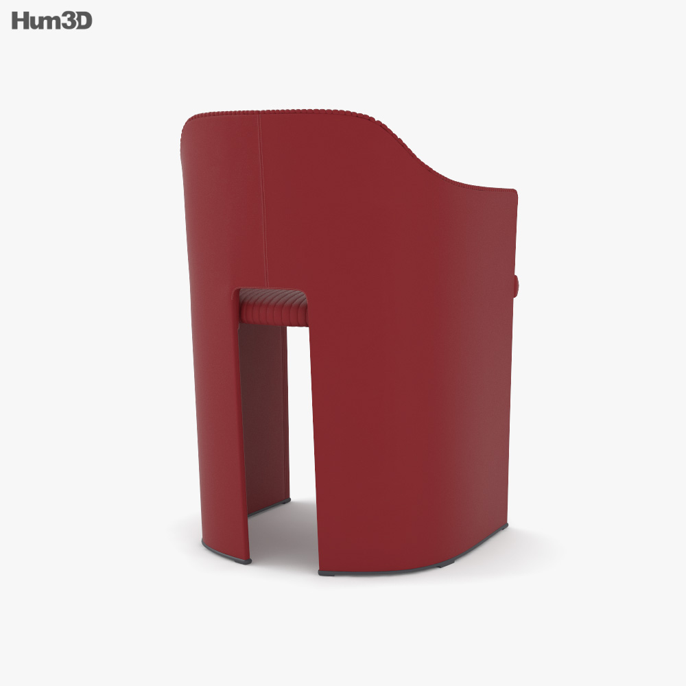 Afra and Tobia Scarpa 8551 Artona Chair 3D model - Download Chair on ...