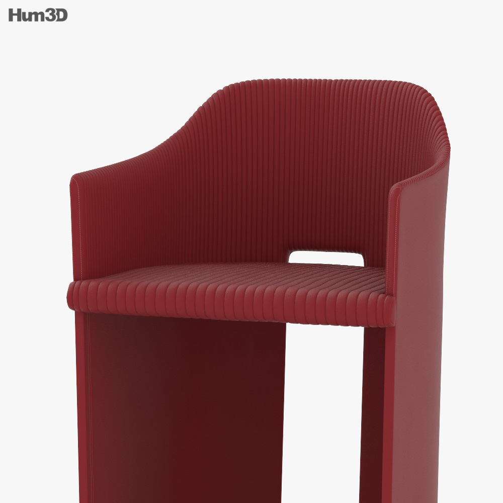 Afra and Tobia Scarpa 8551 Artona Chair 3D model - Download Chair on ...