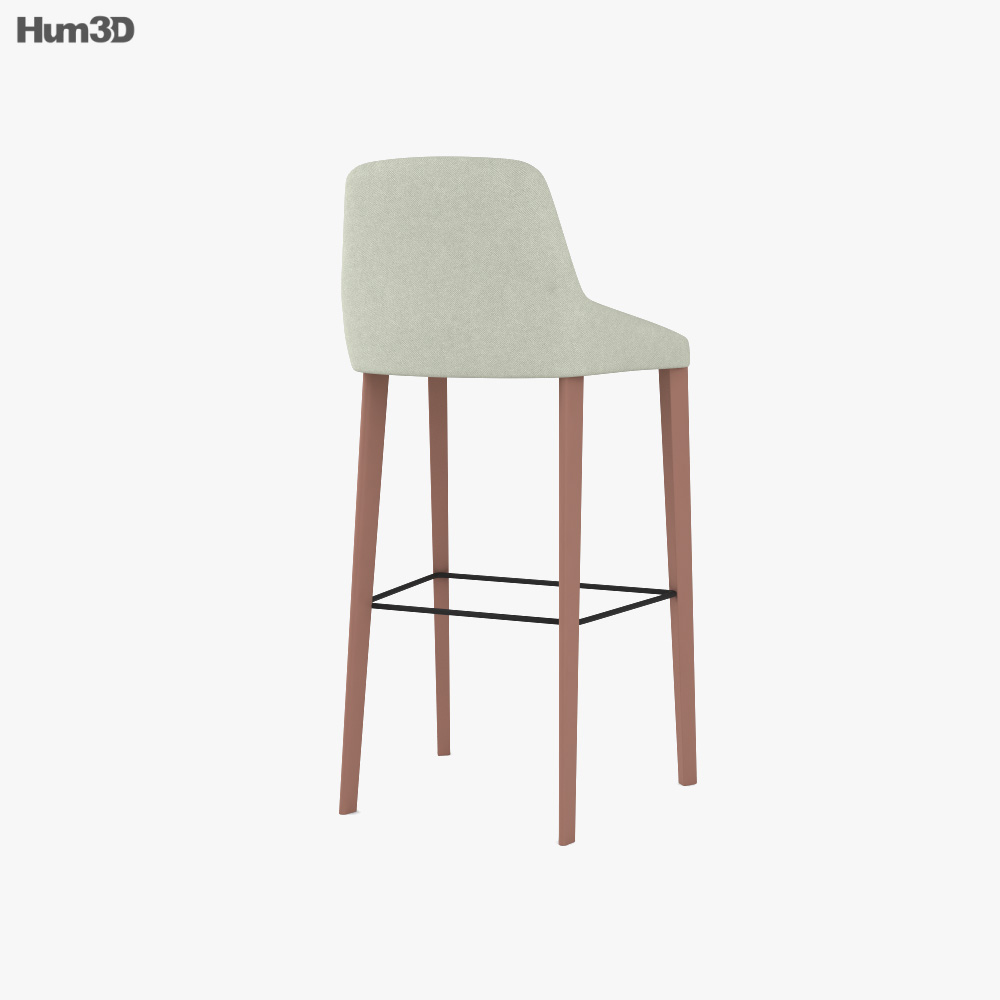 Andreu World Alya Bar stool 3D model - Download Chair on 3DModels.org
