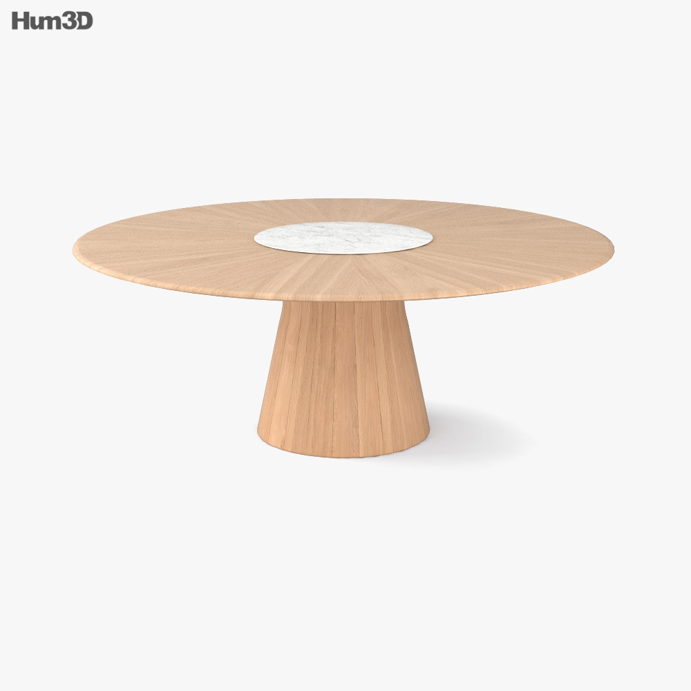 Andreu World Reverse Wood table 3D model - Download Table on 3DModels.org