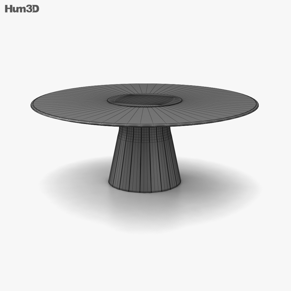 Andreu World Reverse Wood table 3D model - Download Table on 3DModels.org