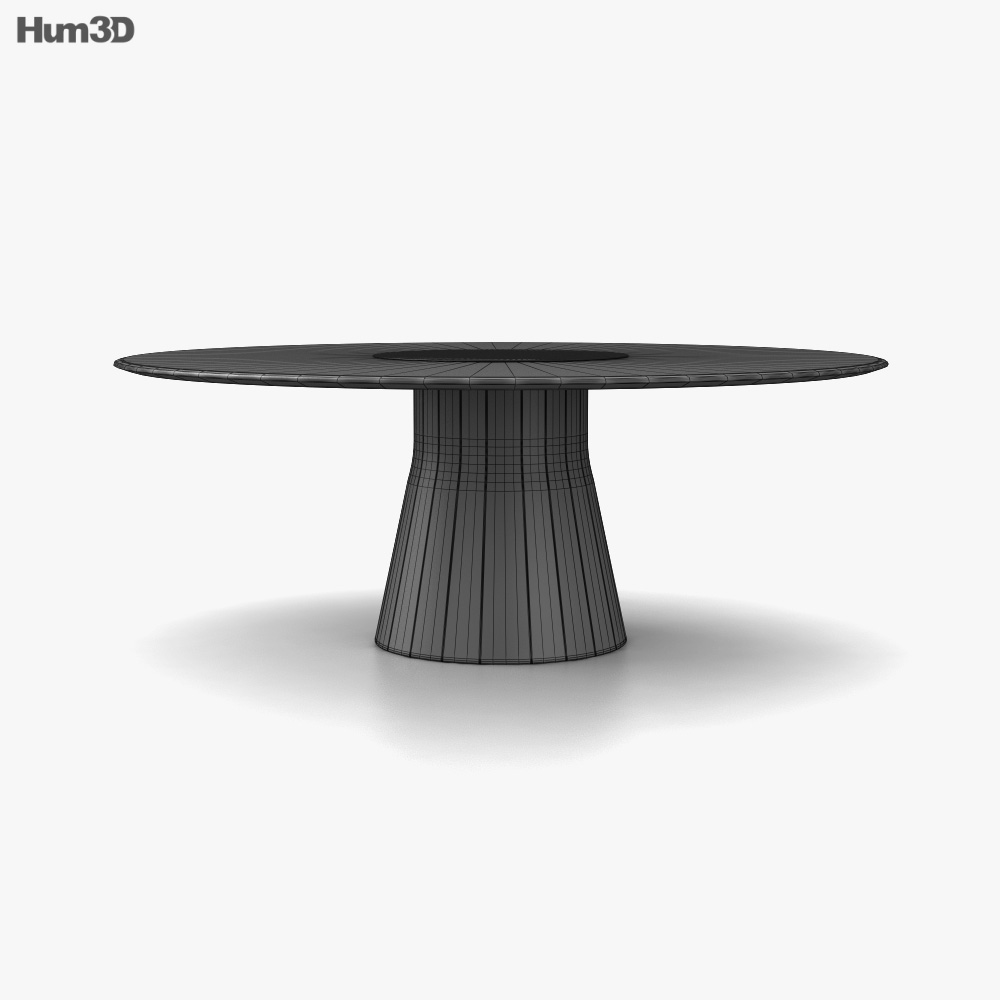 Andreu World Reverse Wood table 3D model - Download Table on 3DModels.org