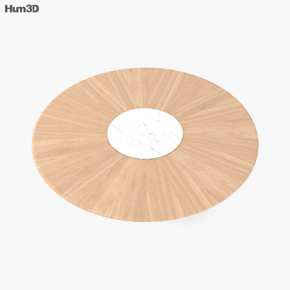 Andreu World Reverse Wood table 3D model - Download Table on 3DModels.org